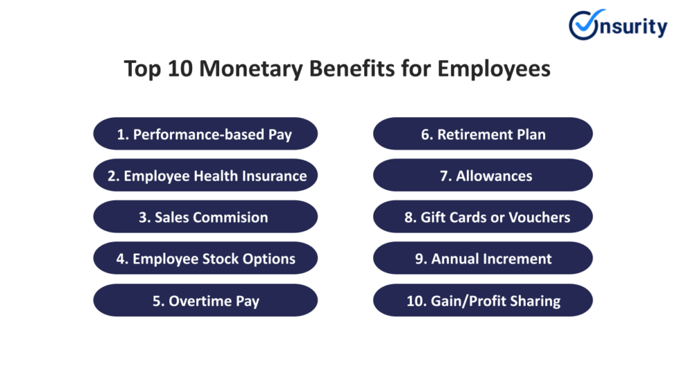 Top 10 Monetary & Non-Monetary Benefits To Offer Employees