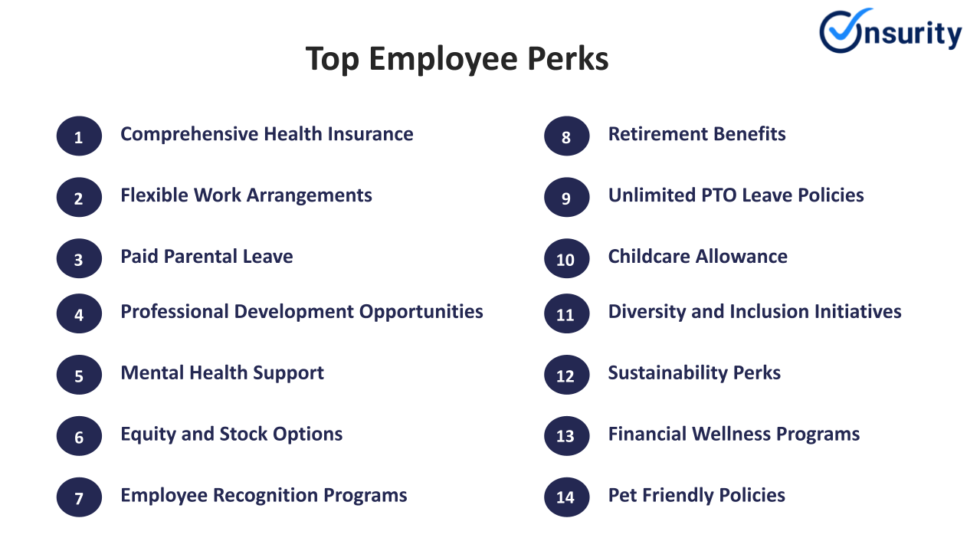 Top 14 Employee Perks To Offer In 2026 - Onsurity